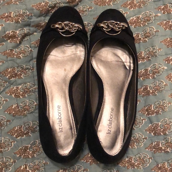 Liz Claiborne | Shoes | Liz Claiborne Black Suede Shoes | Poshmark